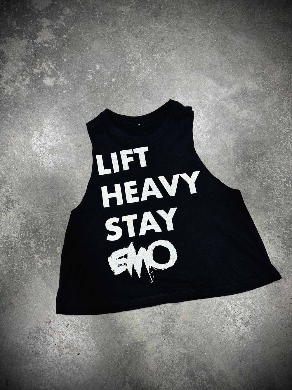 Lift Heavy Stay Emo Crop