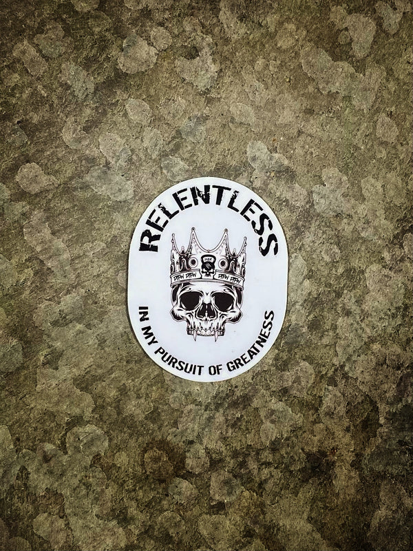 Relentless Sticker - Dude That Lifts